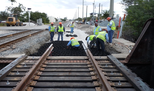 GEOWEB Rail FEC Bridge Abutment | Presto Geosystems
