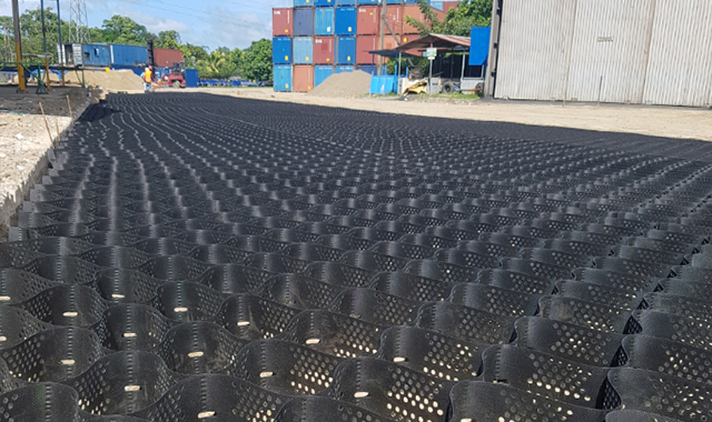 GEOWEB® Port Yard Stabilization | Presto Geosystems