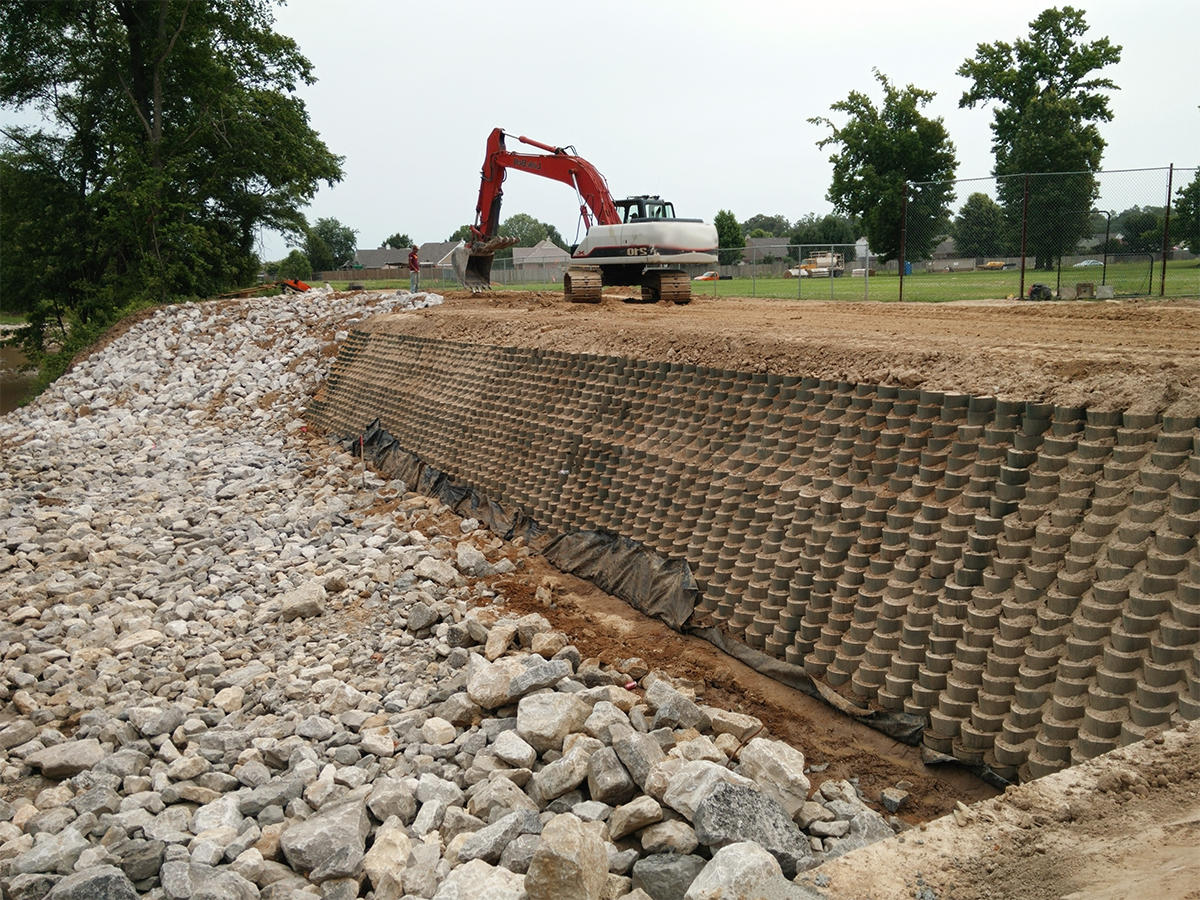 Horn Lake Creek Stabilization Improvements | Presto Geosystems