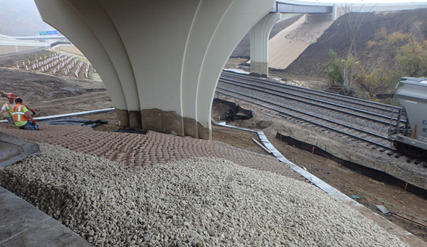 Slope Bridge Abutment Stabilization | Presto Geosystems